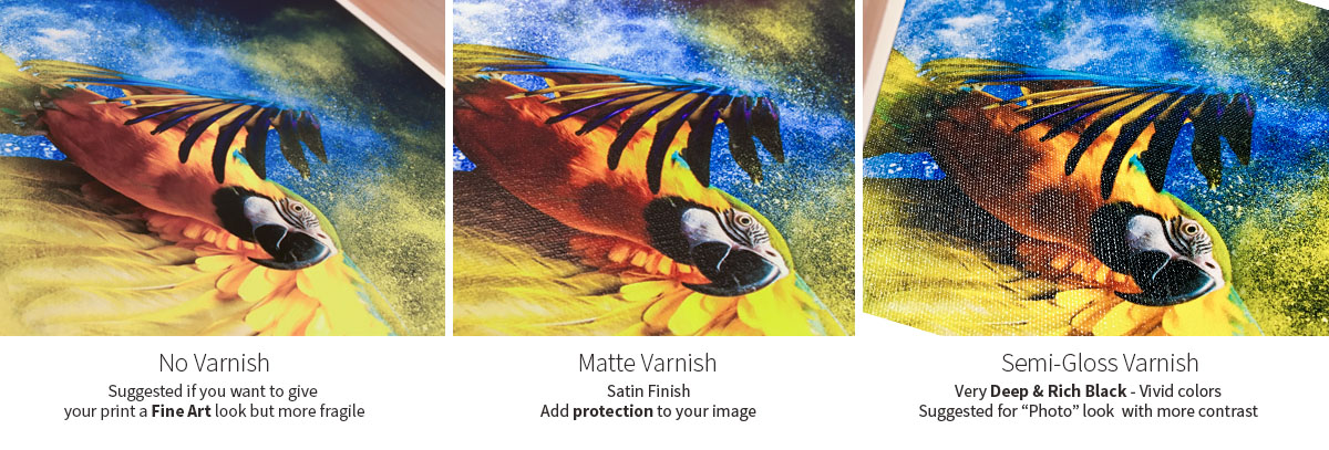 Canvas Print Varnish