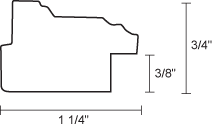 156-48 WHITE LIPPED PICTURE FRAME Picture Frame - Canvas Decorating Frame