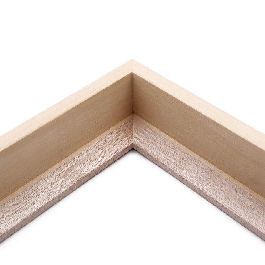 303-12 NATURAL WOOD FLOATING FRAME Picture Frame - Canvas Decorating Frame