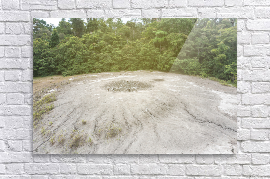 Lipad mud volcano in Tabin wildlife in Lahad Datu Sabah Borneo Malaysia ...