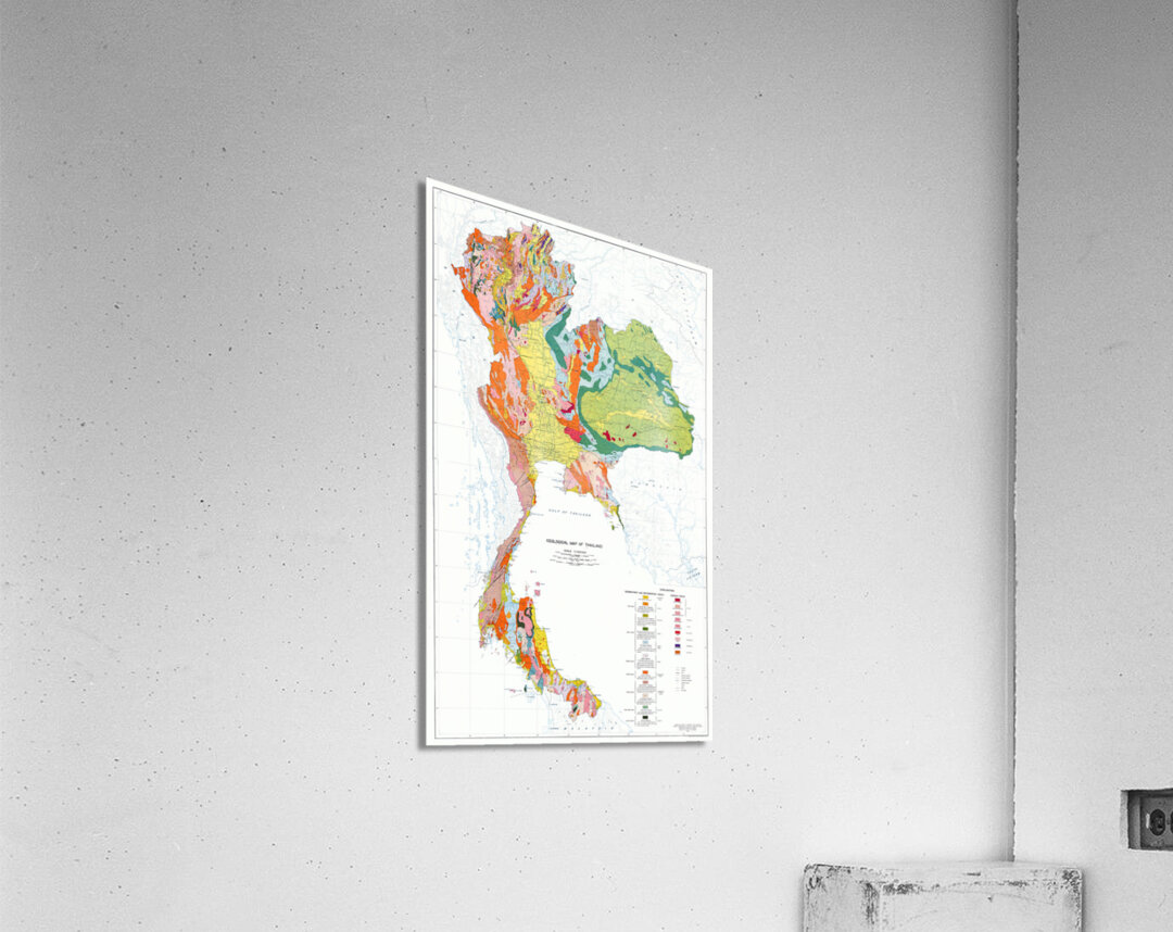 Geological Map of Thailand Depicting Tectonic Belts Volcanic Zones and ...