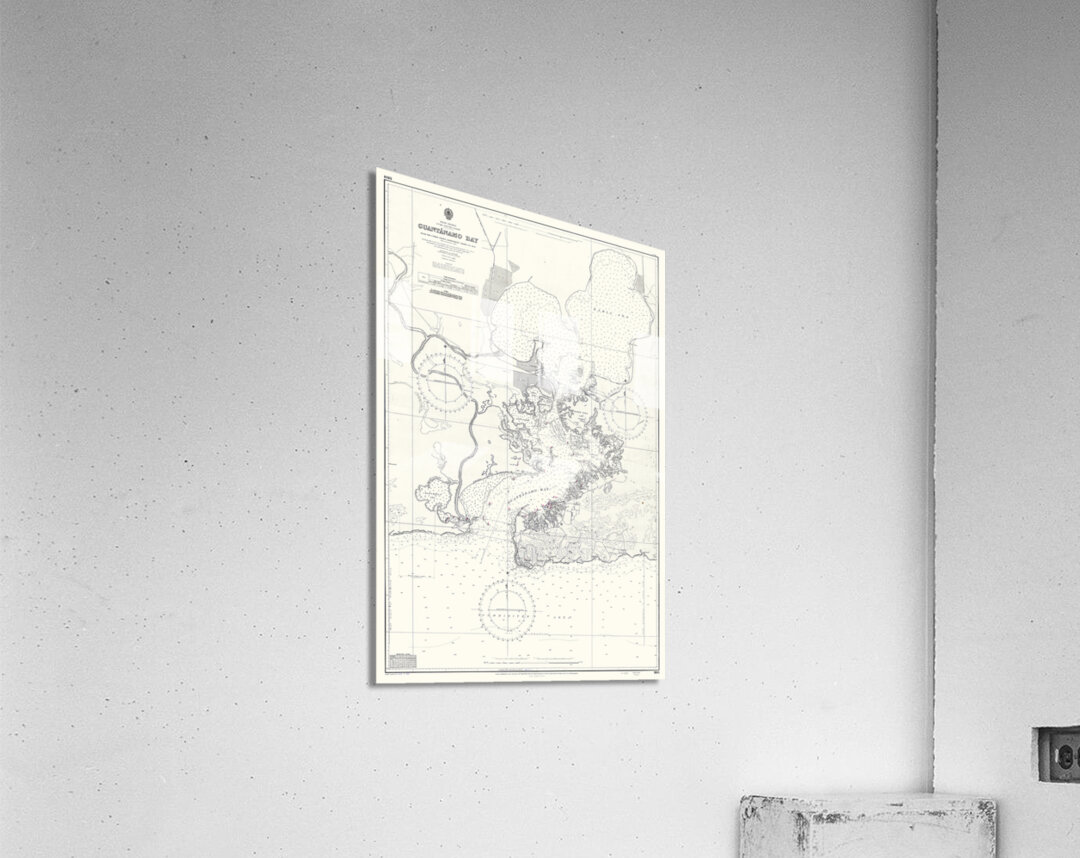 1957 Admiralty Nautical Chart of Guantanamo Bay Cuba Showing Depth ...