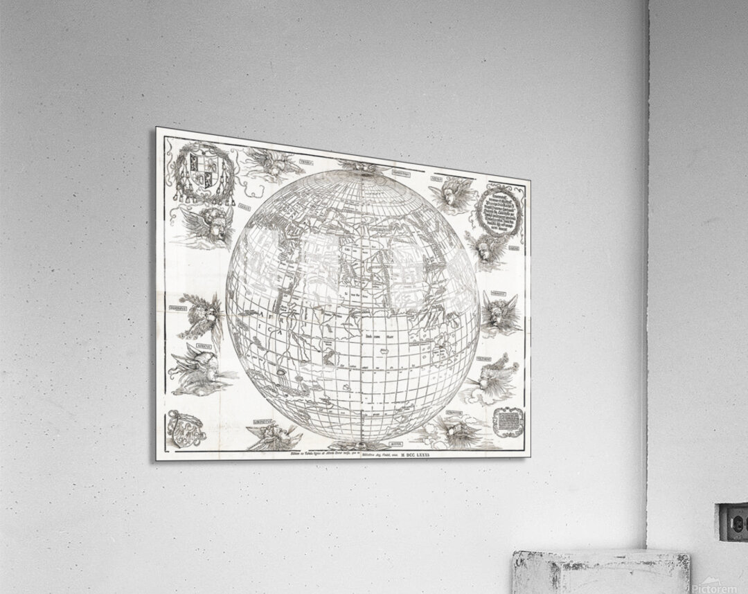 1515 Albrecht Durer and Johannes Stabius World Map - First Map to Show ...