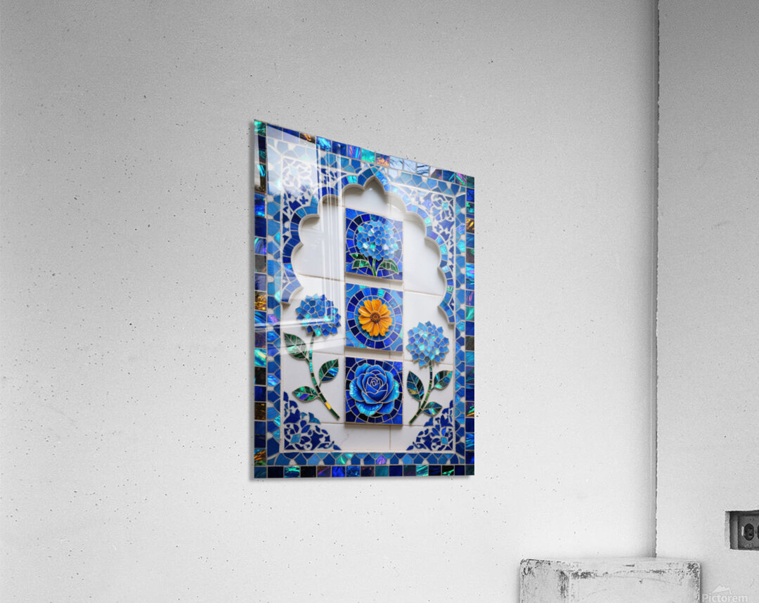 Luminous Devotion: Iridescent Ammolite Mosaic Flower Reliefs in Ecclesiastical Stained Glass — A ...