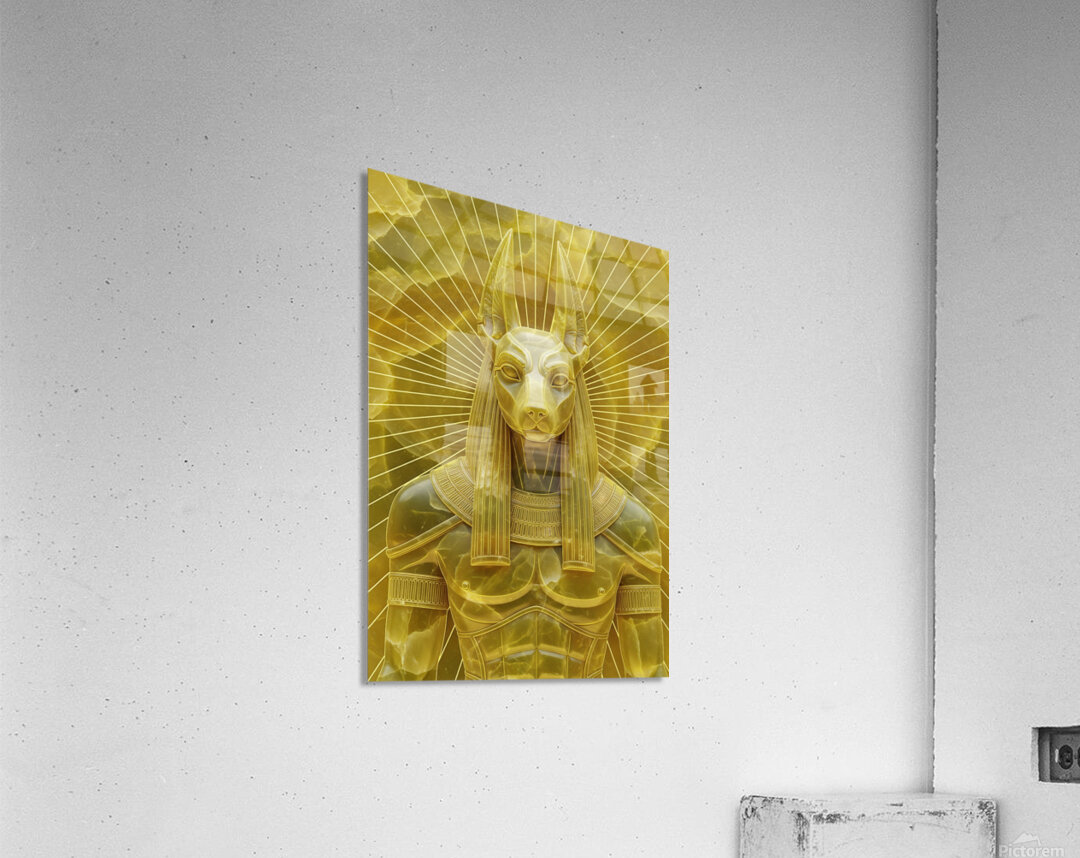 Anubis: The Gilded Soul Guide by Sumer Paintings Wall Art