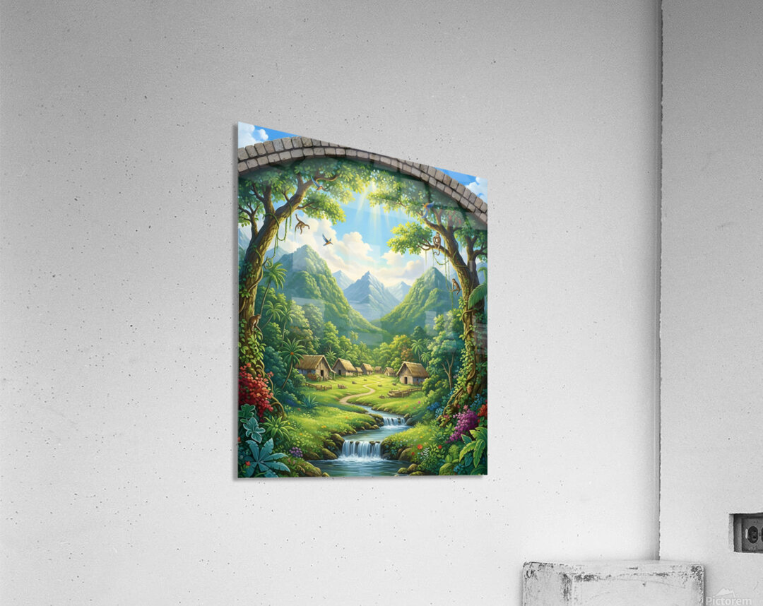Enchanted Forest Village Gateway by HJKDESIGNER Wall Art