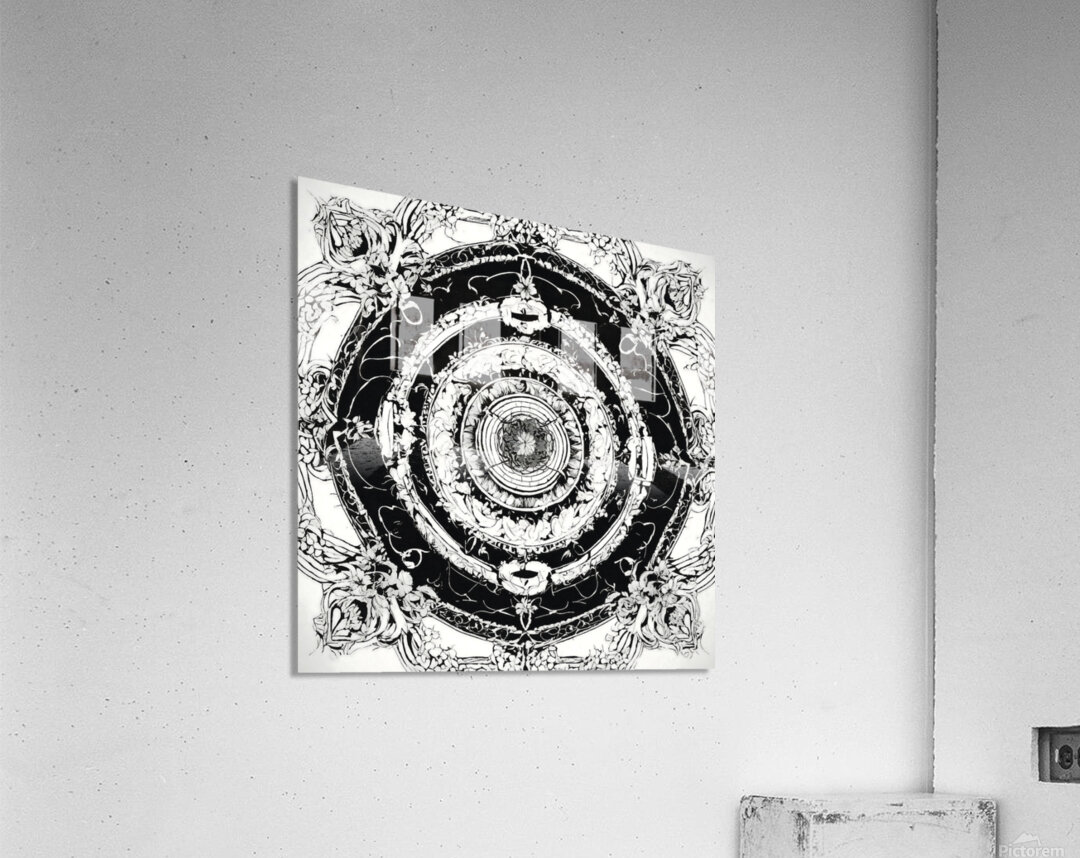 “Unified Patterns: Fine Ink Symmetry in Vector Form” by oufkiy99 Wall Art