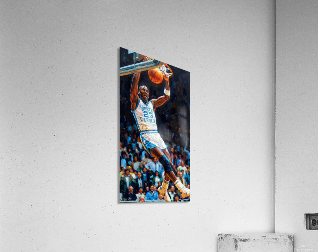 Michael Jordan Two Hand Throw Down by Row One Brand Wall Art