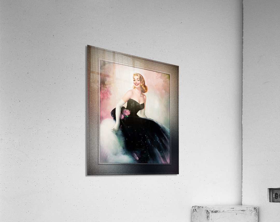 Star Lit Glamour Girl by Edward Runci Vintage Illustration Xzendor7 Art ...