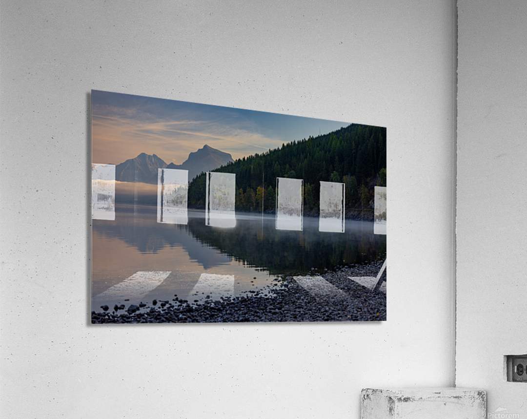 Apgar Lake 2 Glacier National Park by Dhaval H Patel Photography Wall Art