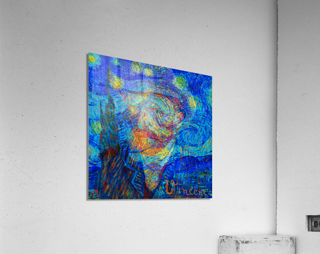 Art Hero Van Gogh Digital by Tom McGee Art Landscapes Reimmagined Wall Art