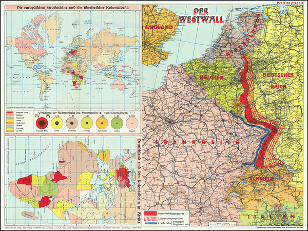 1940 German Military Map of African Colonies – Nazi-Era Colonial ...