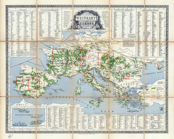 Pictorem.com :: 1871 Wine Production Map of Europe – Thematic ...