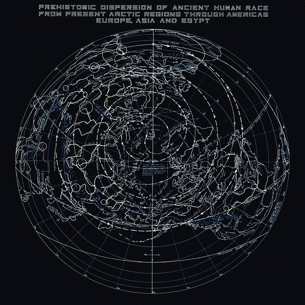 Prehistoric Human Migration World Map by History In Your Home Wall Art