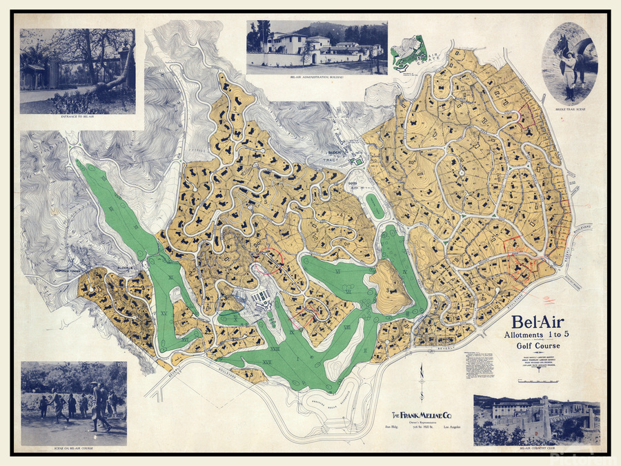 Map Of Bel Air California