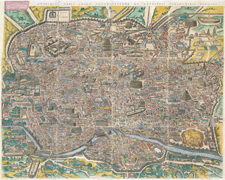 Map of Ancient Rome at the Time of Augustus Caesar by History In Your ...
