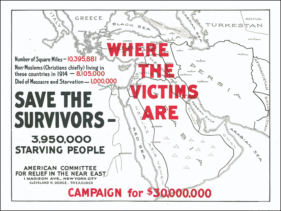 1918 Humanitarian Relief Map of the Armenian Genocide – Visual ...