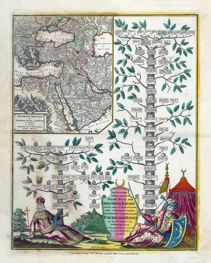 Family Tree Chart of the Turkish Ottoman Empire by History In Your Home ...
