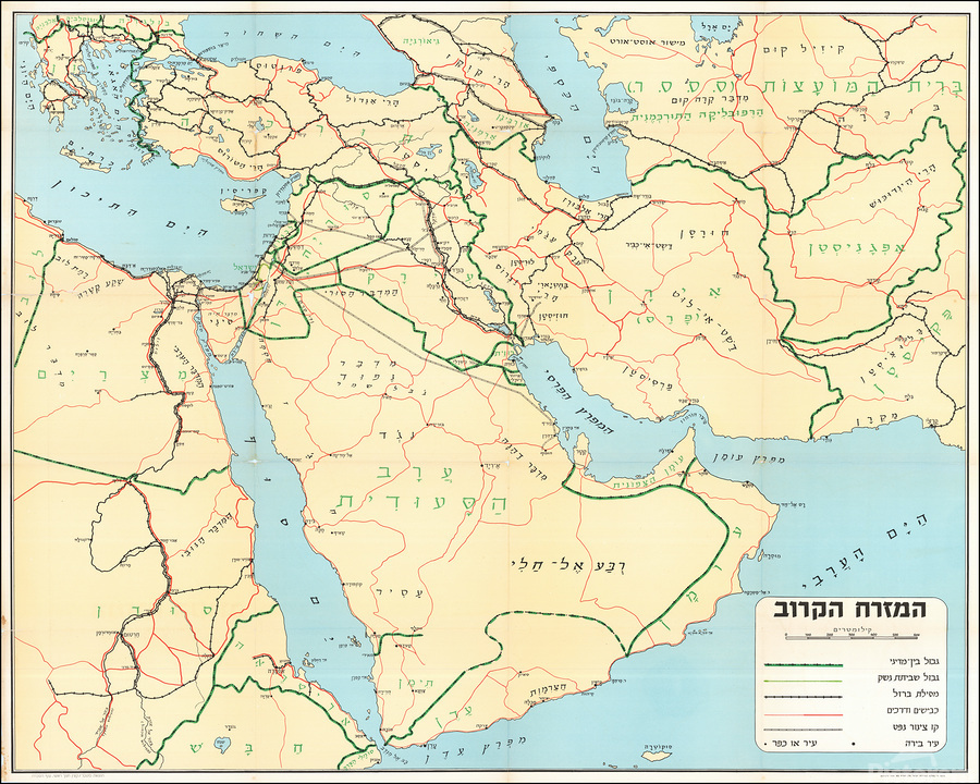 1978 IDF Military Map of the Middle East – Regional Political and ...