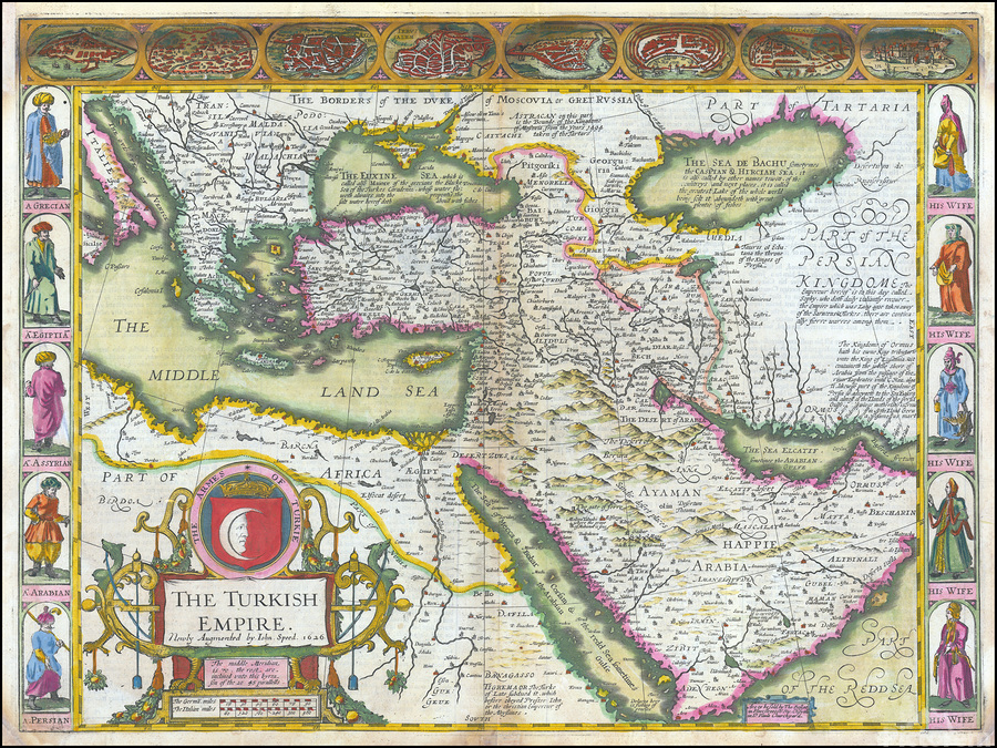 1626 Map of the Ottoman Empire – John Speed’s Historic Early 17th ...