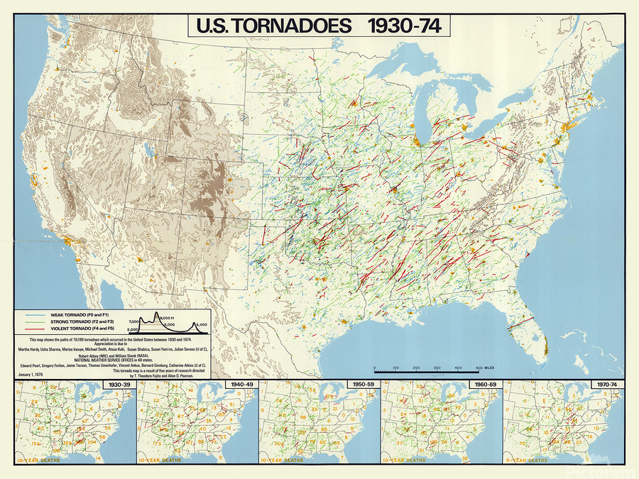 tornado frequency by state