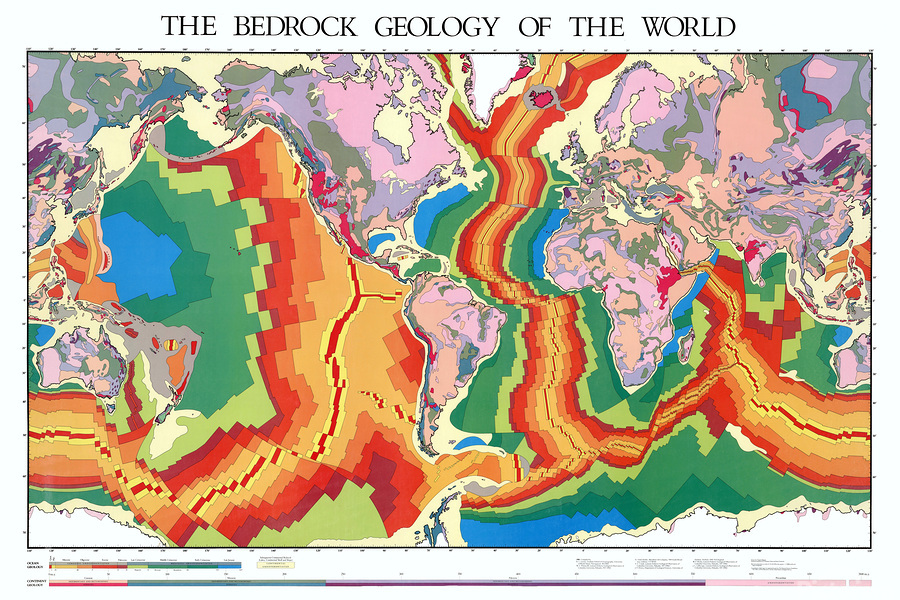 Geological Map of the World – Global Distribution of Rock Types ...