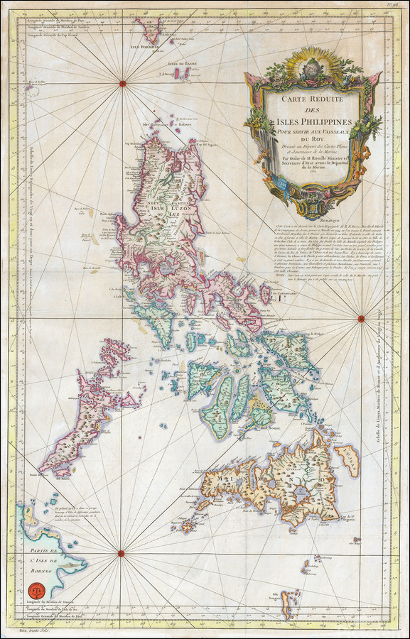 1752 Sea Chart of the Philippines – Historic 18th Century Nautical Map ...