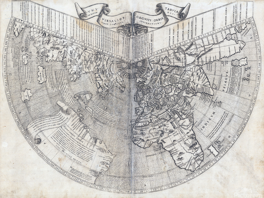 1507 Ruysch Map of the World – Rare Early Renaissance World Map ...
