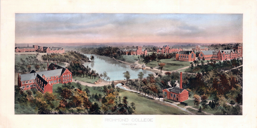1915 View of Richmond College Virginia by Richard Rummell – Depicting ...