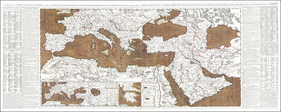 1714 Henri Chatelain Map of the Ottoman Empire – Decorative ...