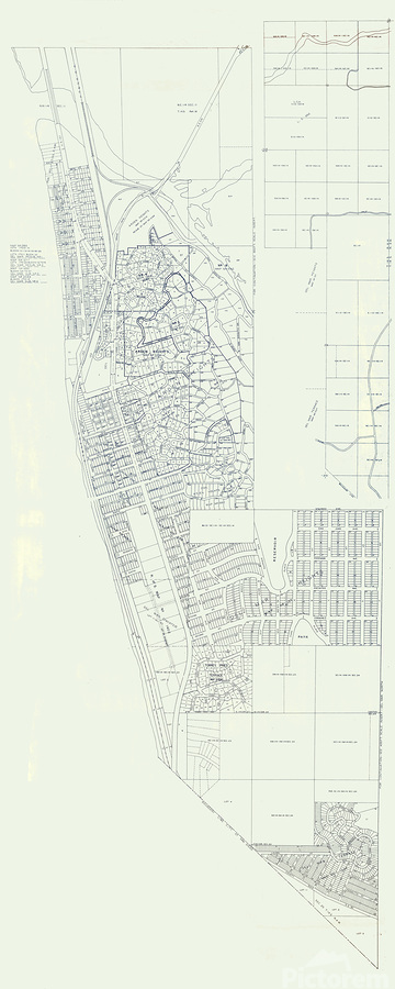 1940 Street and Property Map of Del Mar California Illustrating Early ...