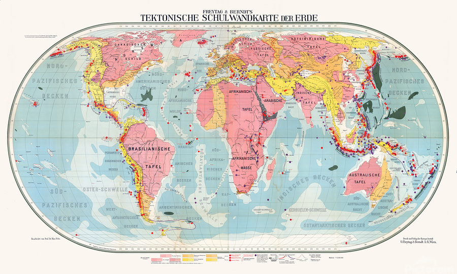 1926 Tectonic Map of the World – Foundational Global Geoscientific ...