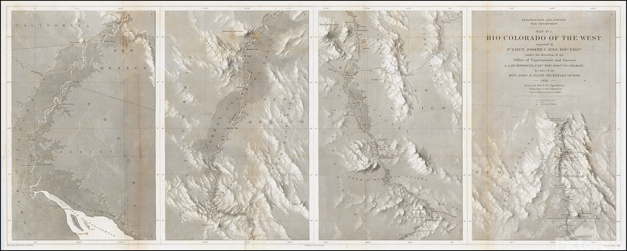 1858 Geological Map of the Southwestern United States – First ...