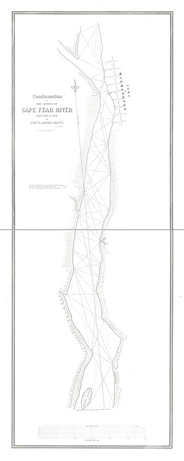 1839 Map of Cape Fear North Carolina – Early Maritime and Settlement ...