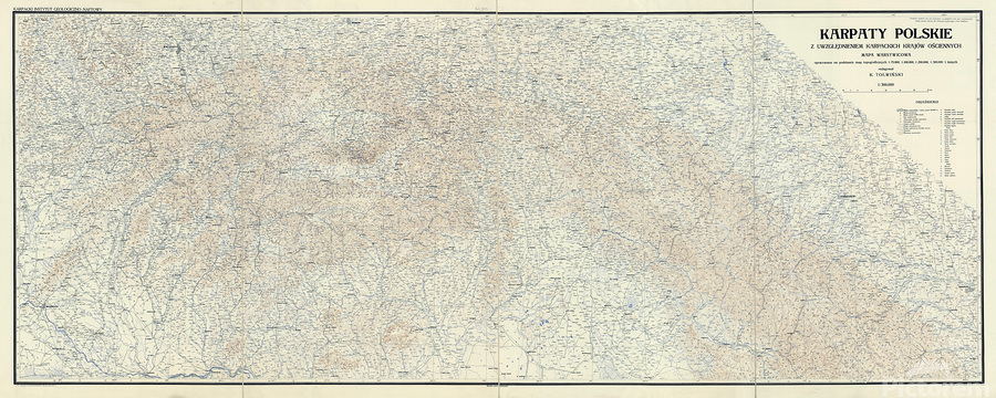 Map of the Carpathian Mountains in Poland – Detailed Topographical Map ...