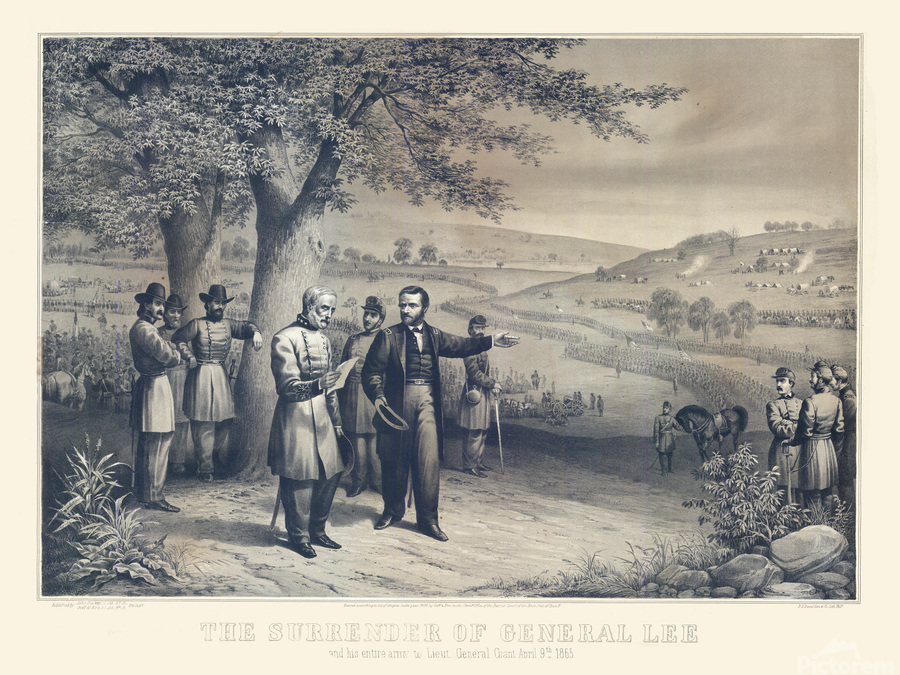 The Surrender of General Lee to Lieutenant General Grant – Vintage ...