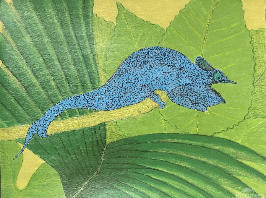 Margo Fitzimmons Chameleon by Studio 526 Skid Row Community Artists Wall Art