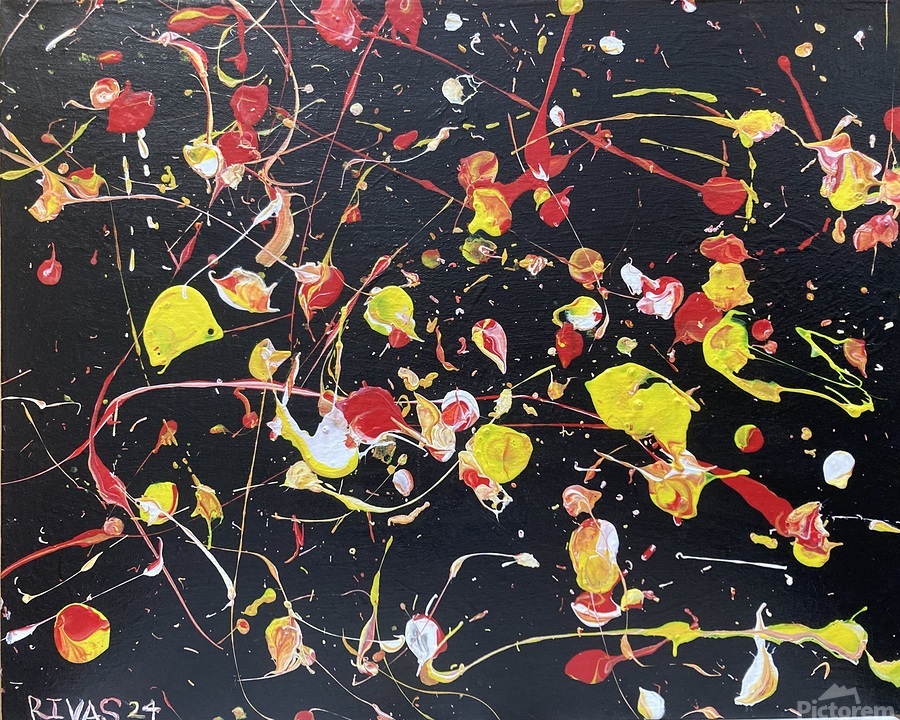 Gerardo Rivas Beautiful Colors Splash Painting by Studio 526 Skid Row ...