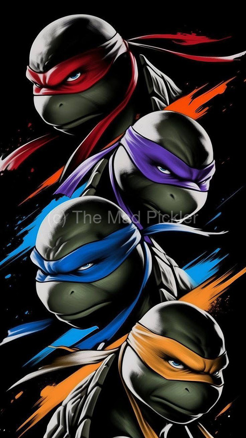 Teenage Mutant Ninja Turtles by The Mad Pickler Wall Art