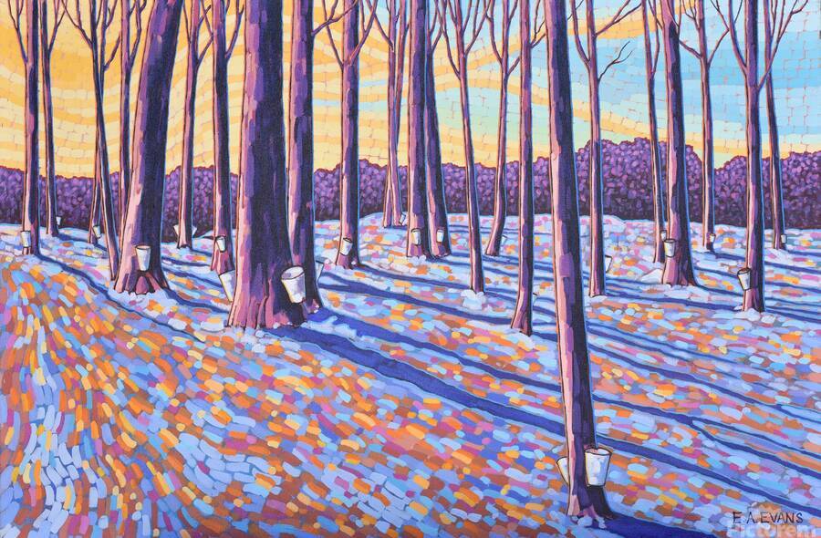 Sweet Trees by Elizabeth A Evans Wall Art