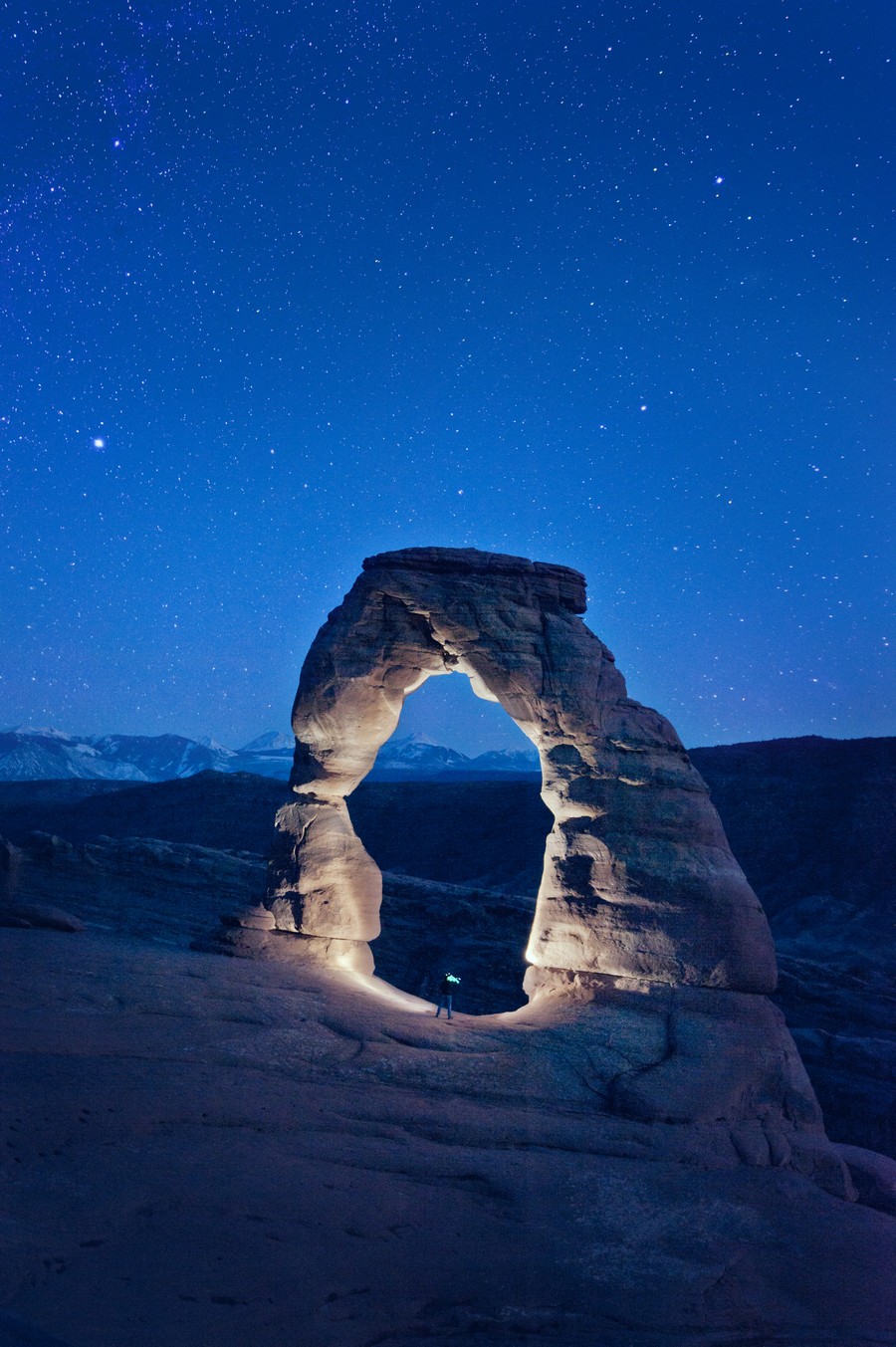 Delicate Arch Night by Christopher Dormoy Wall Art