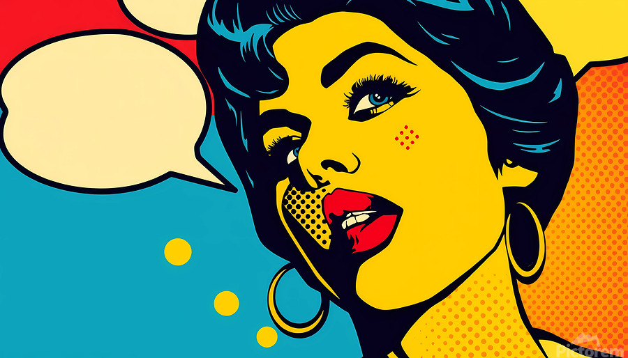 Pop Art Portrait of Iconic Figures by hassan fathy Wall Art