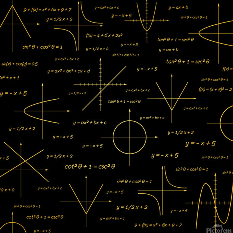abstract math pattern by Salmanaz Wall Art