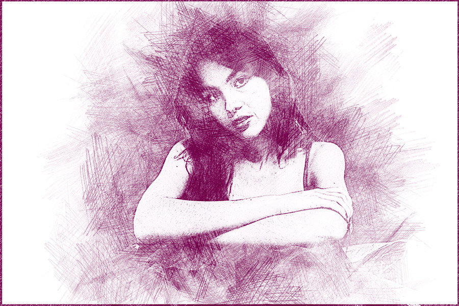 olivia rodrigo sketch by Trinara Wall Art