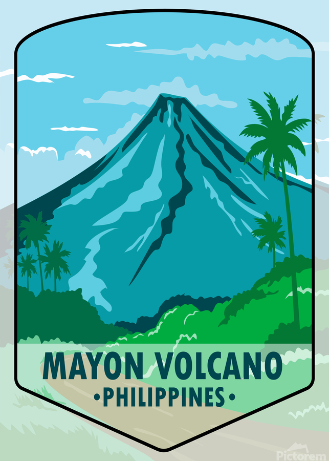 Mayon Volcano Philippines by Artistic Paradigms Wall Art