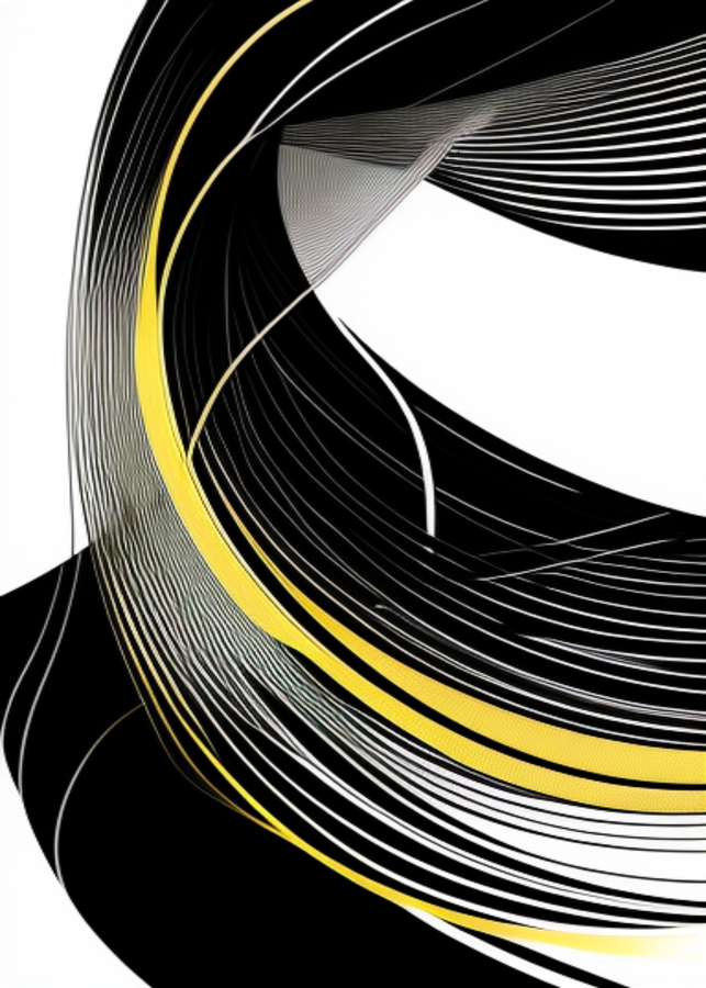 Generative Line Art ~2 by Nancy A Mechrek Wall Art