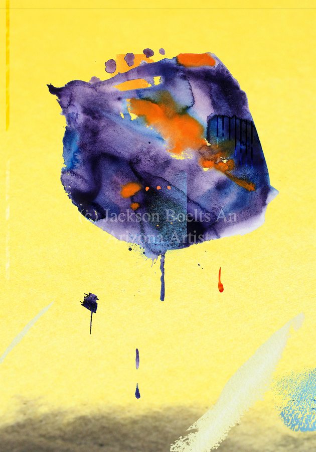 Purple Shield by Jackson Boelts An Arizona Artist Wall Art