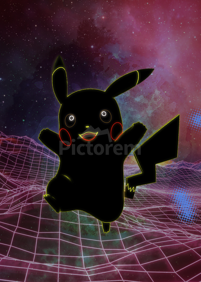 Spirit of Heroes Pikachu Pokemon universe by Gunawan Rb Wall Art