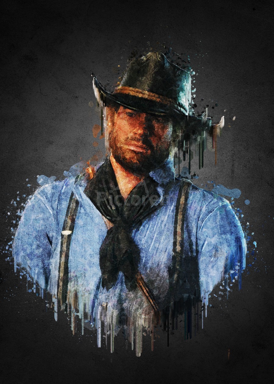 Arthur Morgan Painting by Gunawan Rb Wall Art