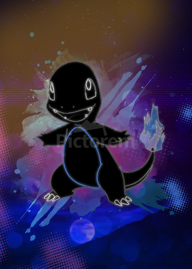 Charmander Spirit of Heroes Pokemon manga by Gunawan Rb Wall Art